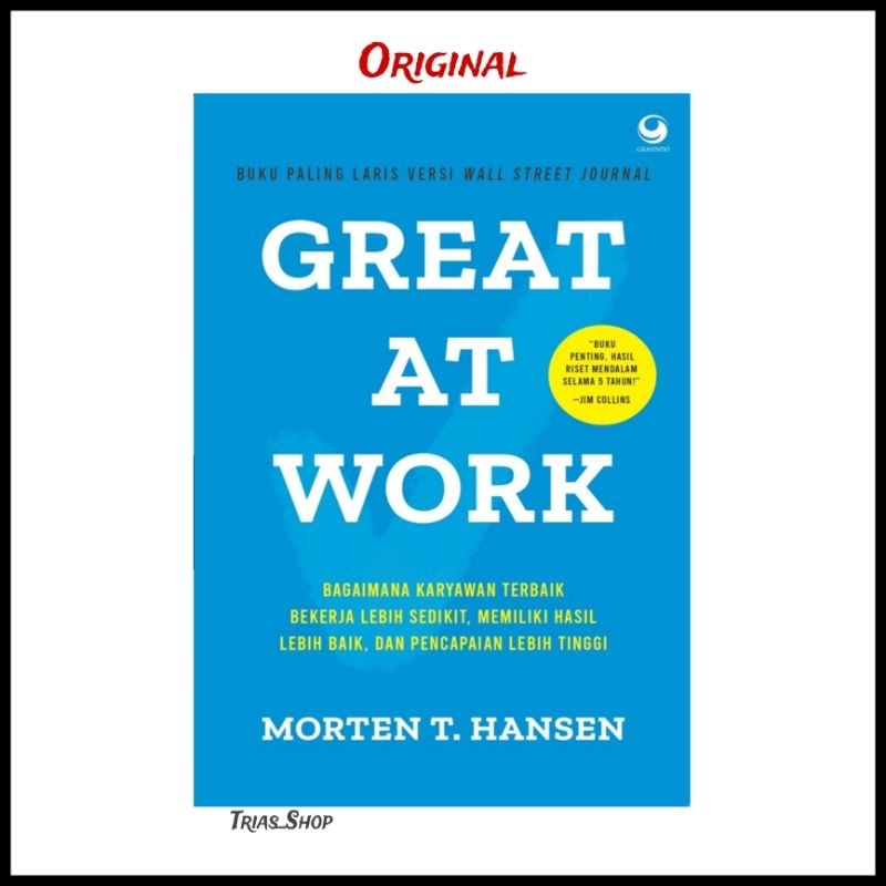 Jual Buku Great at Work By Morten T. Hansen | Shopee Indonesia