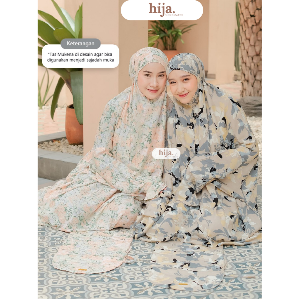 Jual Mukena Terusan Premium Motif Aesthetic Mukenah Terusan Travel ...