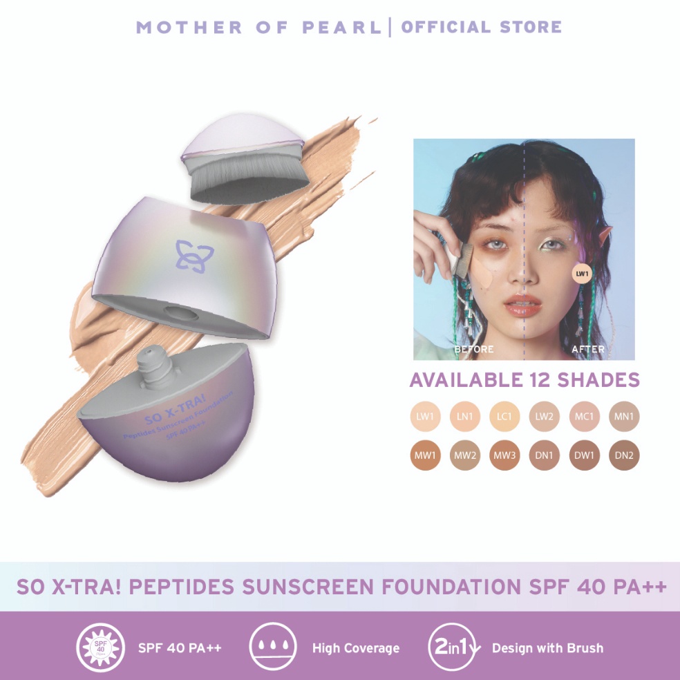 Jual Swip up Made by Tasya Farasya MOP So XTRA Peptides Sunscreen Foundation SPF 4 PA | Shopee ...