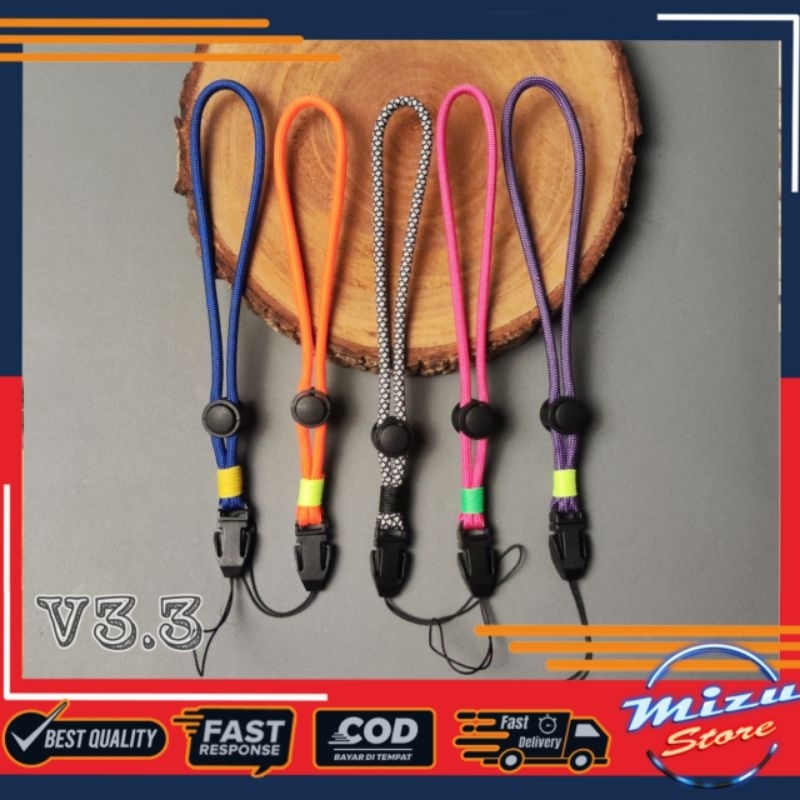 Jual V3.3 WRIST STRAP PARACORD LANYARD HAND/ FINGER TALI GANTUNGAN HP ...