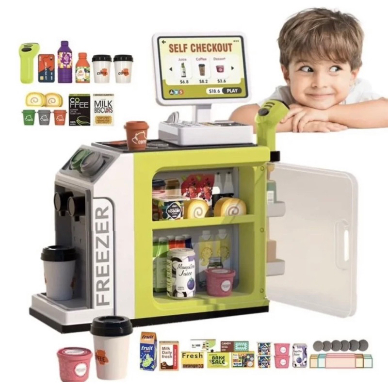 Jual MAINAN ANAK SUPERMARKET SUPER MARKET SET BERMAIN PERAN PRETEND ...