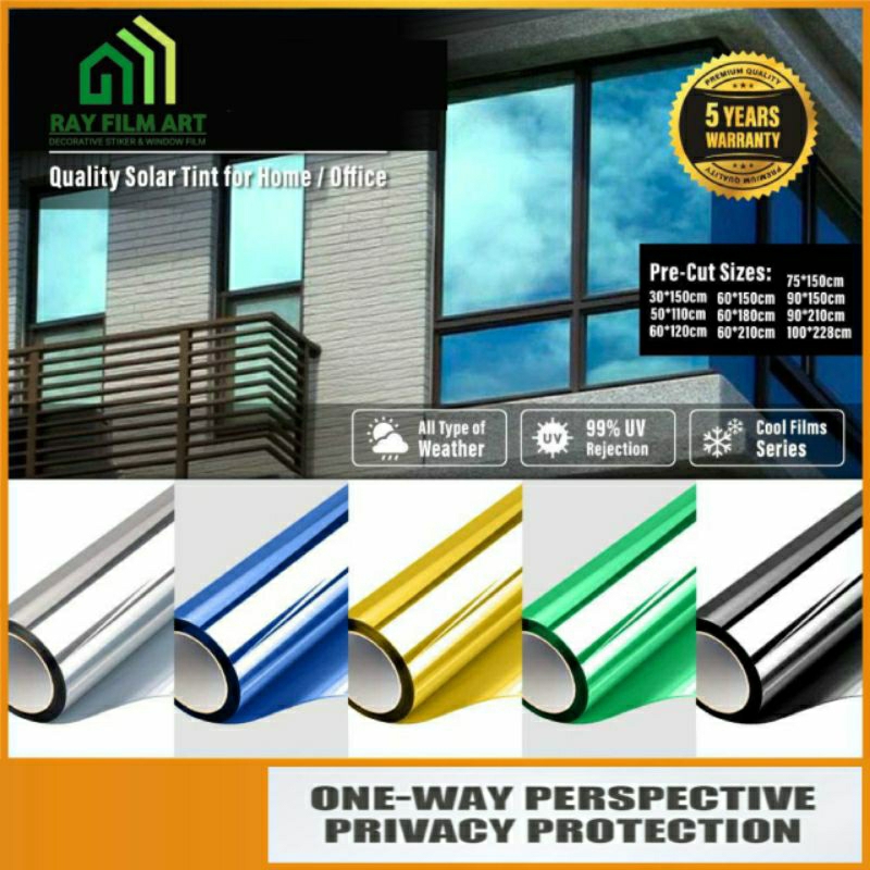 Jual Stiker Kaca Film Jendela Rumah One Way Gedung Mobil Rumah Riben ...