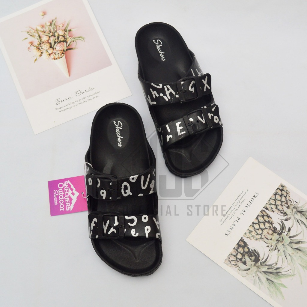 Jual Sandal Wanita Tali Skechers Sendal Selop Sketchers Cewek Terbaru ...