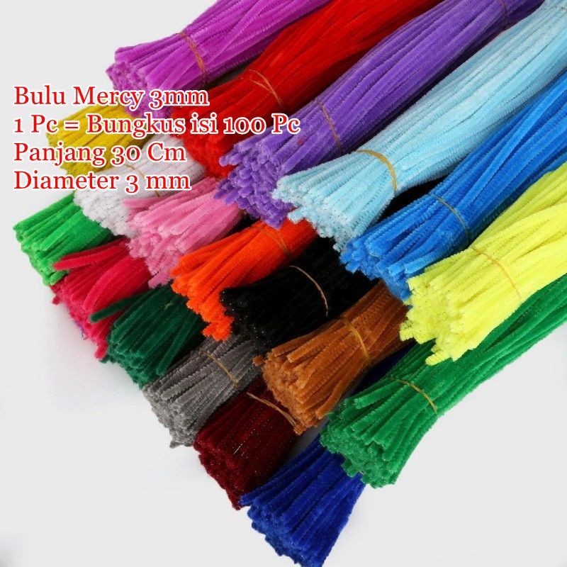 Jual Bulu Mercy / Pipe Cleaner 3mm | Shopee Indonesia