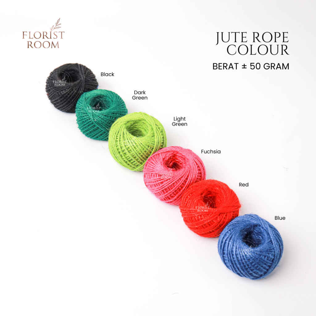 Jual Jute Rope Colour - Tali Natural - Tali Rami - Rustic - Burlap ...