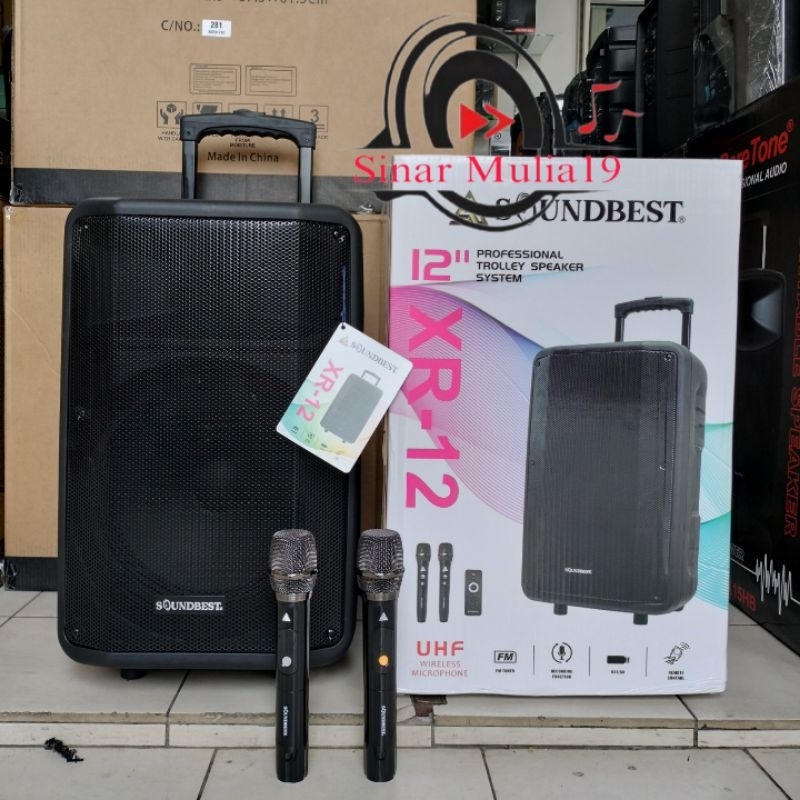 Jual Speaker Portable Aktif 12 Inch Soundbest XR-12 Original ( New Produk ) | Shopee Indonesia