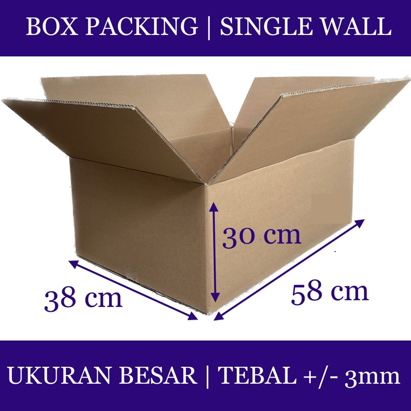 Jual KARDUS PACKING TERMURAH | BOX LAYER | SINGLE WALL Bahan Kraf 150 ...