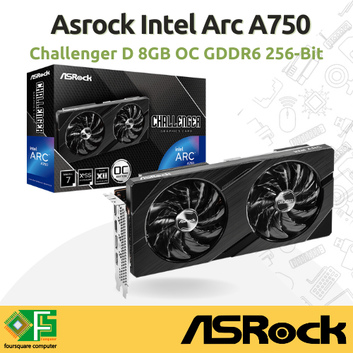 Jual VGA Asrock Intel Arc A750 Challenger D 8GB OC GDDR6 256 Bit Resmi ...
