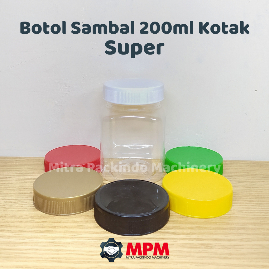 Jual Botol sambal / Botol sambel / Toples Sambal / Toples Sambel 200ml ...