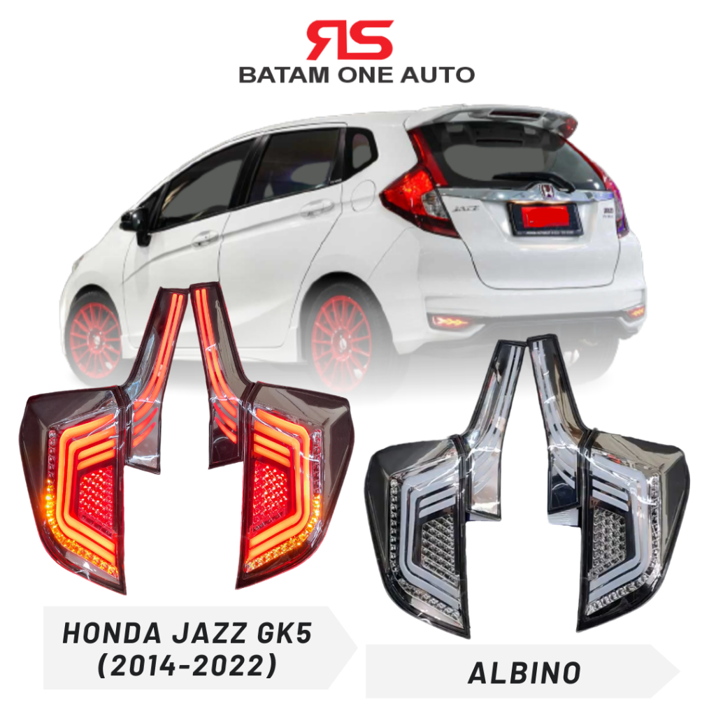 Jual BOA - Honda All New Jazz GK5 2014-2021 New Design Albino White | Lampu Belakang |Tail Lamp ...