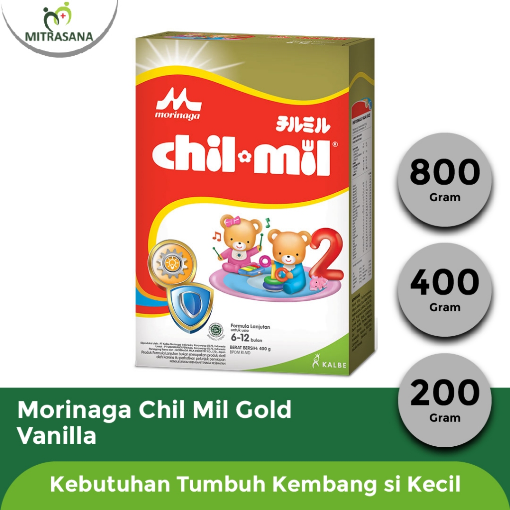 Jual Morinaga Chil Mil Gold 190g 390g 780g ~ Susu Formula Pertumbuhan Anak 6-12 Bulan | Shopee ...