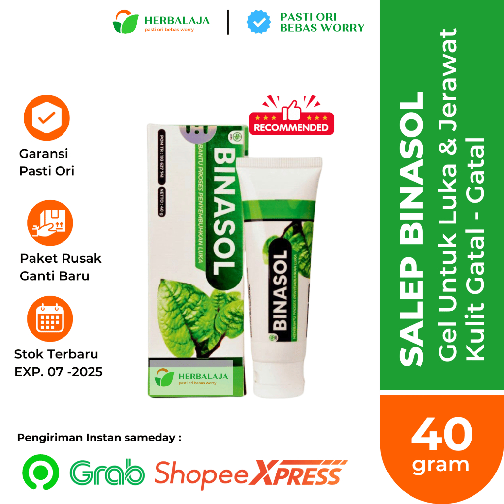 Jual Salep Binasol Gel Obat Luka Diabtes Asli Original Ekstrak Binahong ...
