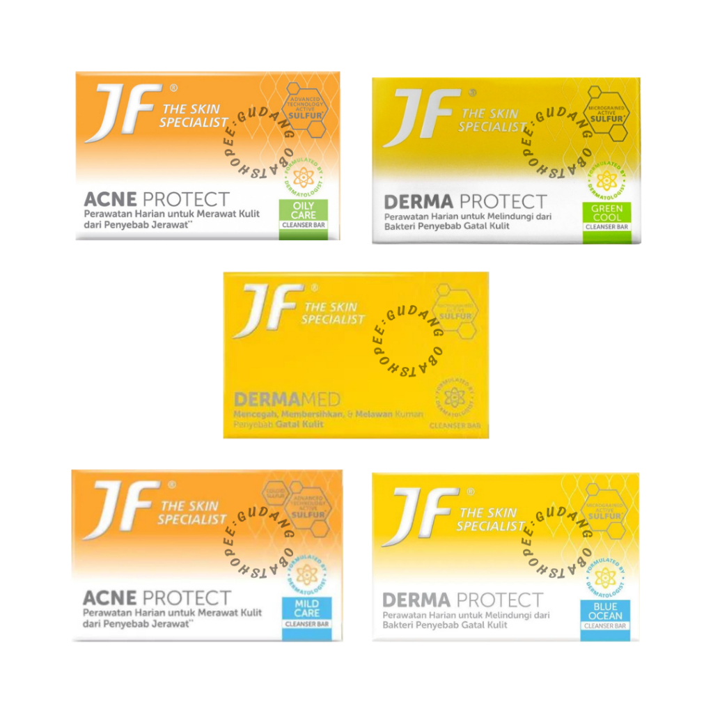 Jual JF Sulfur Acne Protect Mild Care, Green Cool, Dermamed, Blue Ocean ...
