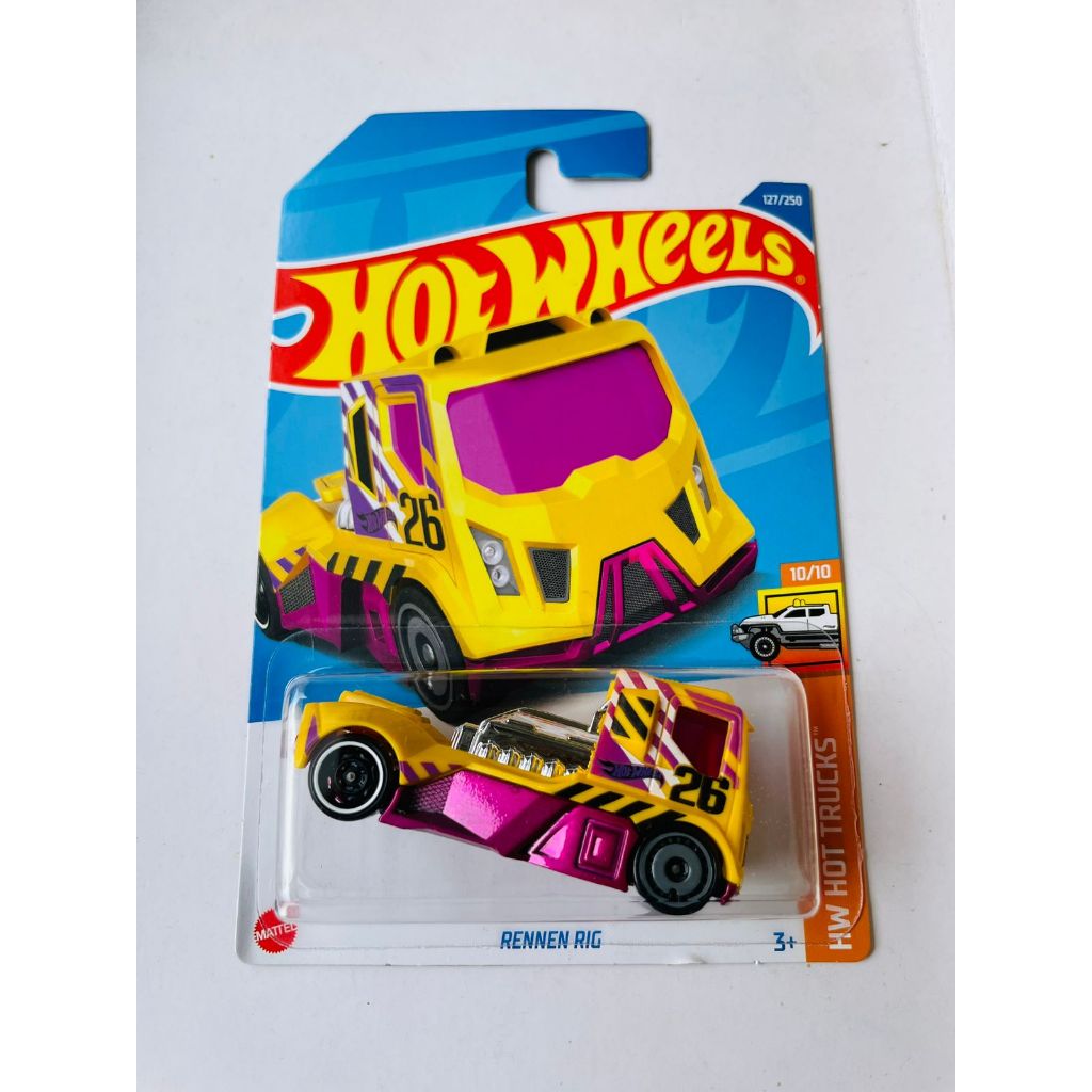 Jual HOTWHEELS HOT WHEELS RENNEN RIG PICKUP KUNING HW HOT TRUCKS ...