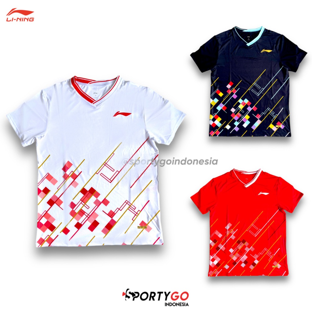 Jual Jersey Badminton Li-Ning ATS963 / Kaos Bulu Tangkis Li-Ning ATST ...