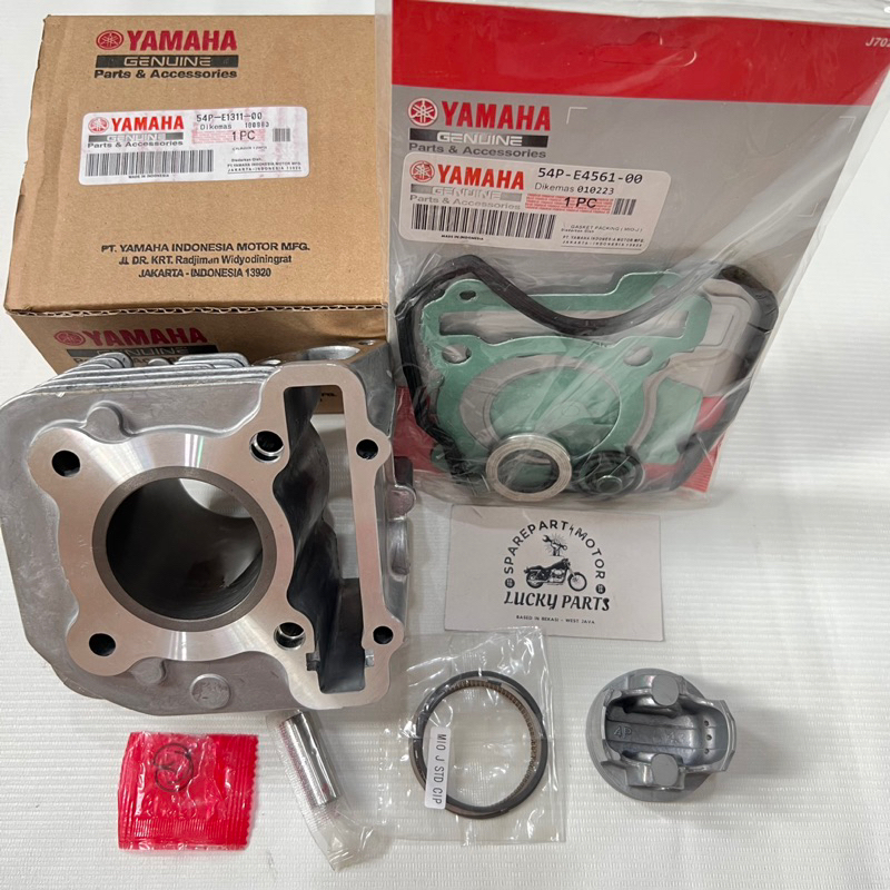 Jual Blok seher KOMPLIT (54P) +TOP SET cylinder Mio J,mio GT ,mio gt Soul 115 , Fino Injeksi ...