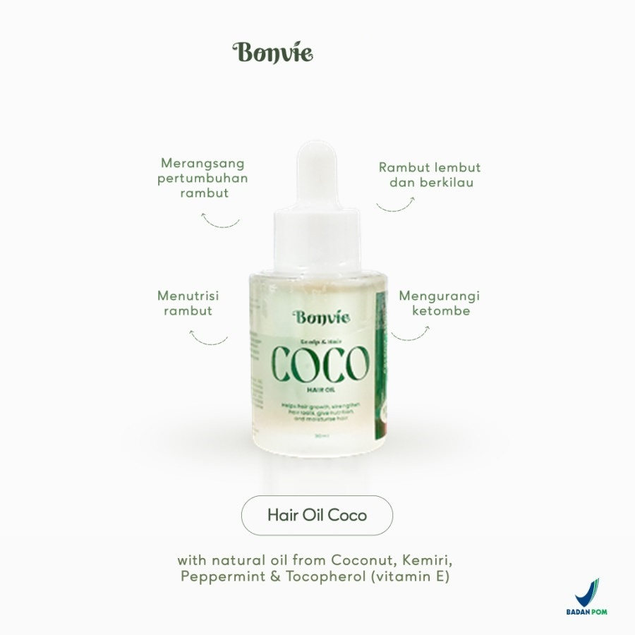 Jual BONVIE SERUM SHAMPOO KEMIRI 230ML | HAIR OIL COCO30ML | HAIR CONDI ...