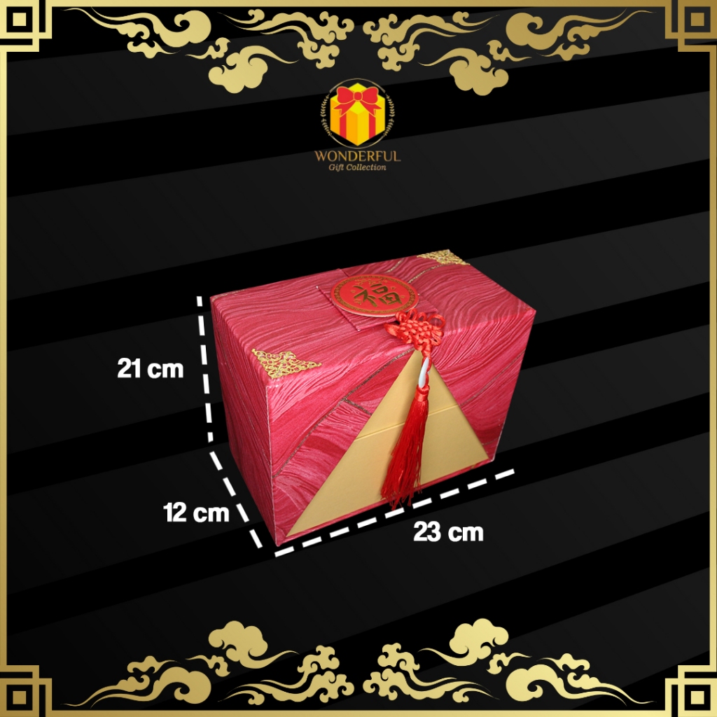 Jual Hardbox Magnet Imlek Model Piramid Kotak Imlek/Gift Box Wgc Pim09 ...