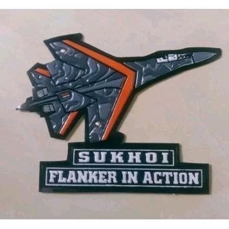 Jual Stiker Embos Timbul Logo PESAWAT SUKHOI FLANKER | Shopee Indonesia