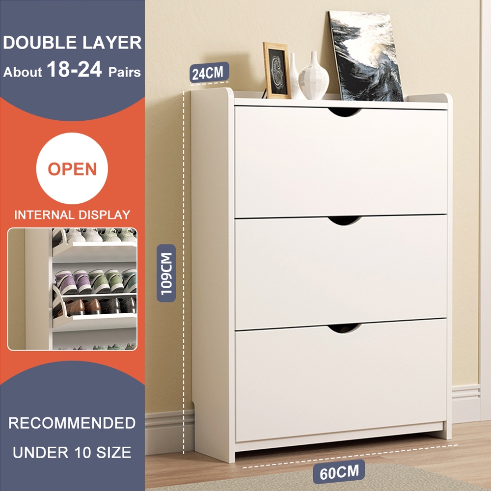 Jual Lemari Sepatu Shoe Cabinet Rack Multilayer Rak Sepatu tertutup ...