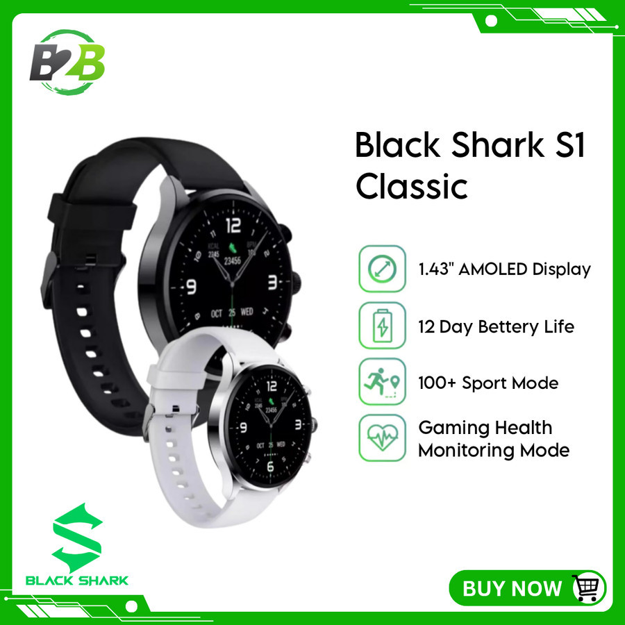 Jual Black Shark S1 Classic Smartwatch 1.43 AMOLED Display 100+ Sport ...