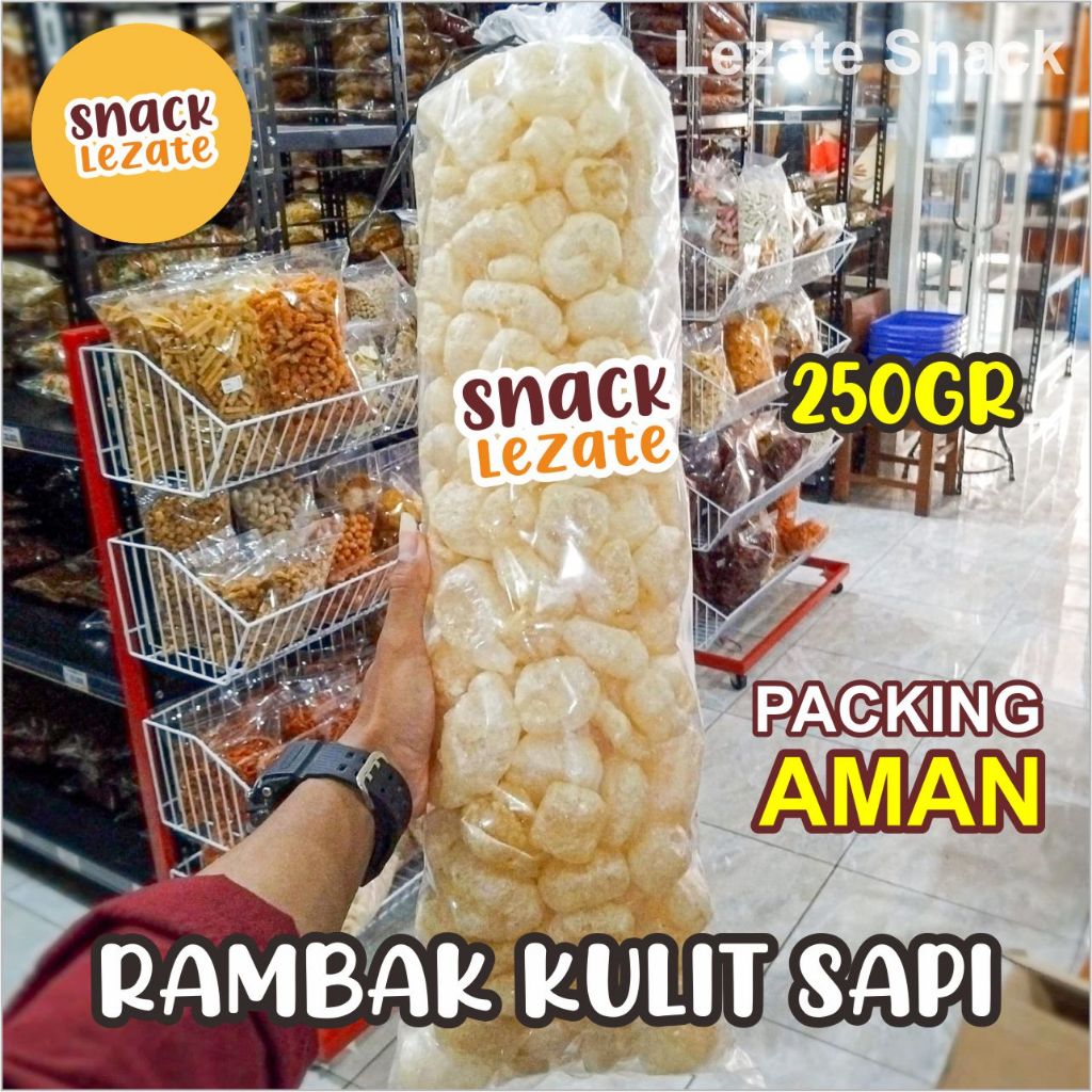 Jual Rambak Kulit Sapi Asli 250gr Matang Khas Solo Murah Renyah ...