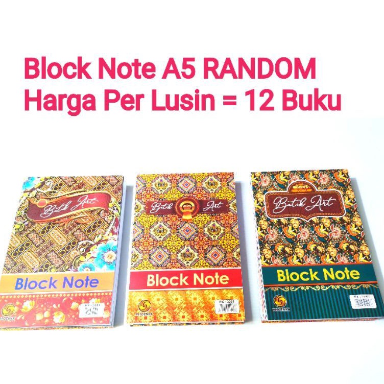 Jual Harga Promo Buku Block Note BATIK A5 Isi 12 Buku | Shopee Indonesia