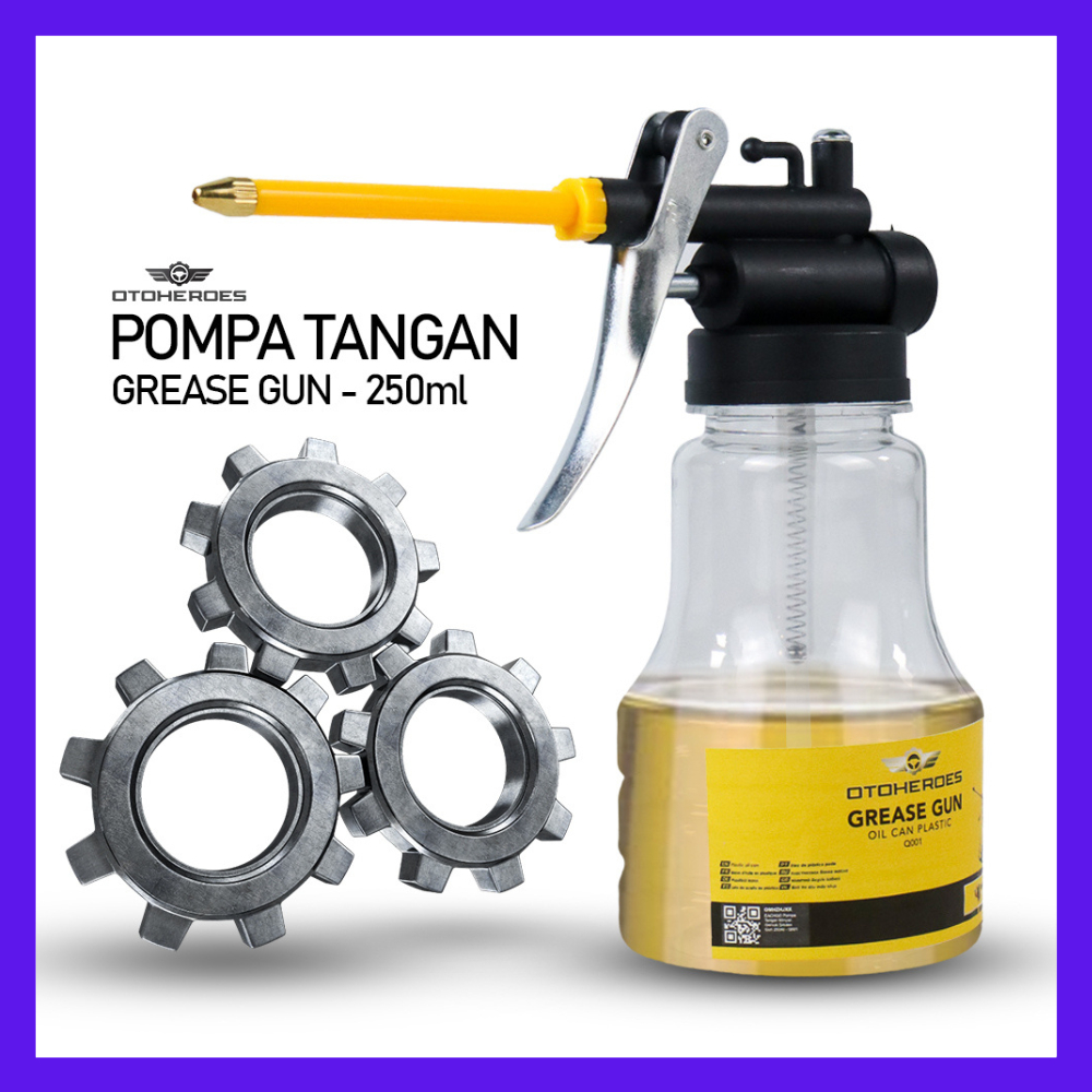 Jual Pompa Tangan Minyak Gemuk Grease Gun 250ml OTOHEROES Botol Semprot ...