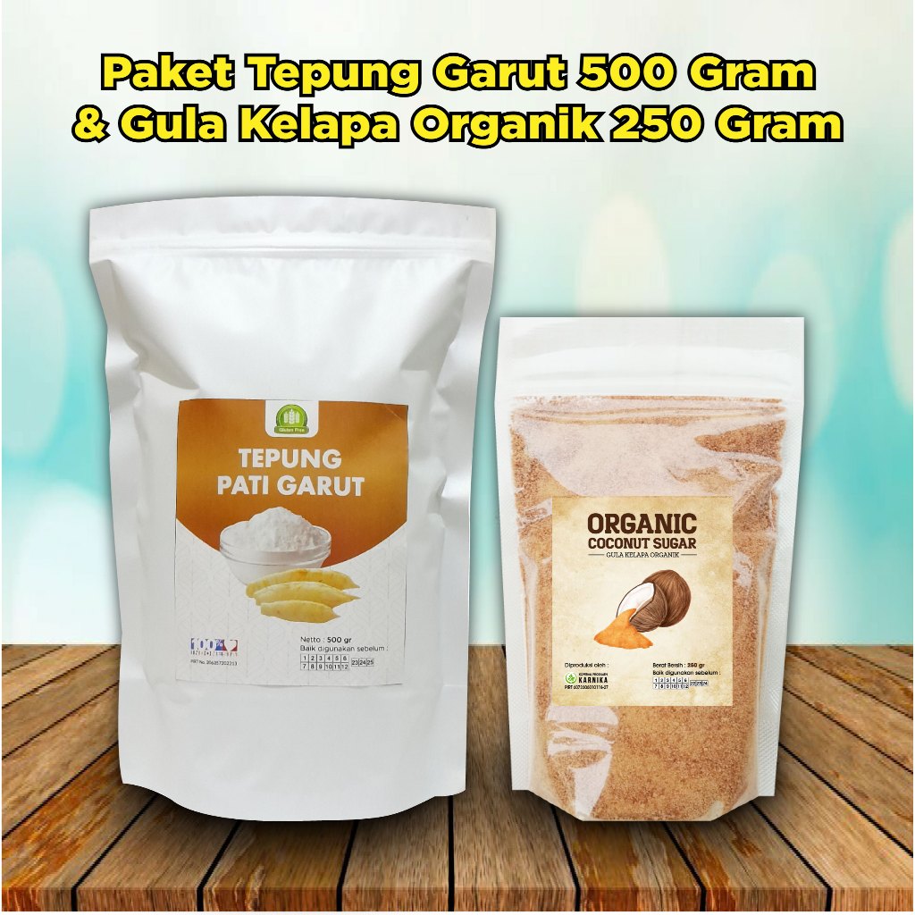 Jual Paket Tepung Umbi Garut Pati Irut Asli Obat Asam Lambung 500gr ...