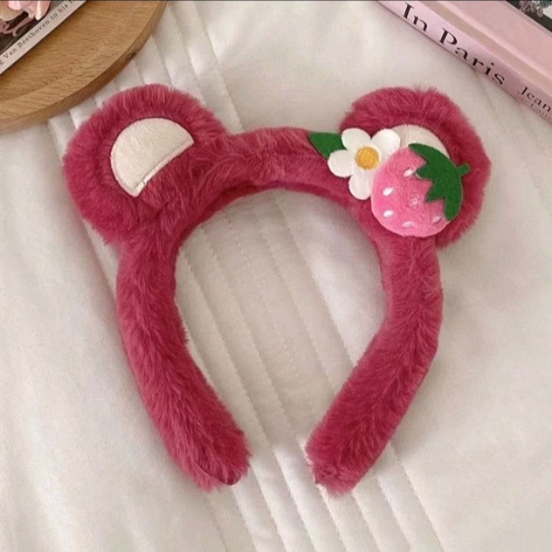 Jual BANDO KARAKTER LOTSO TELINGA BERUANG STRAWBERRY LUCU | Shopee ...