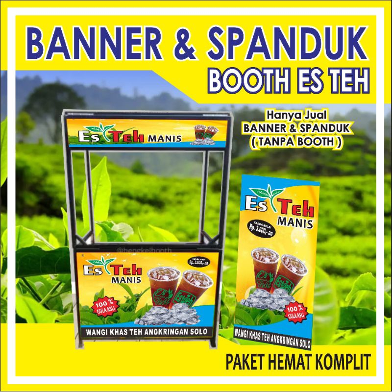 Jual SPANDUK ES TEH UNTUK BOOTH | Shopee Indonesia