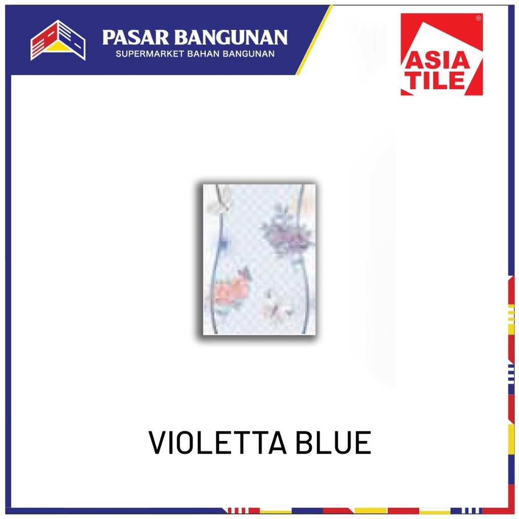 Jual Keramik Dinding ASIA TILE Violetta 20x25 KW 1 | Shopee Indonesia