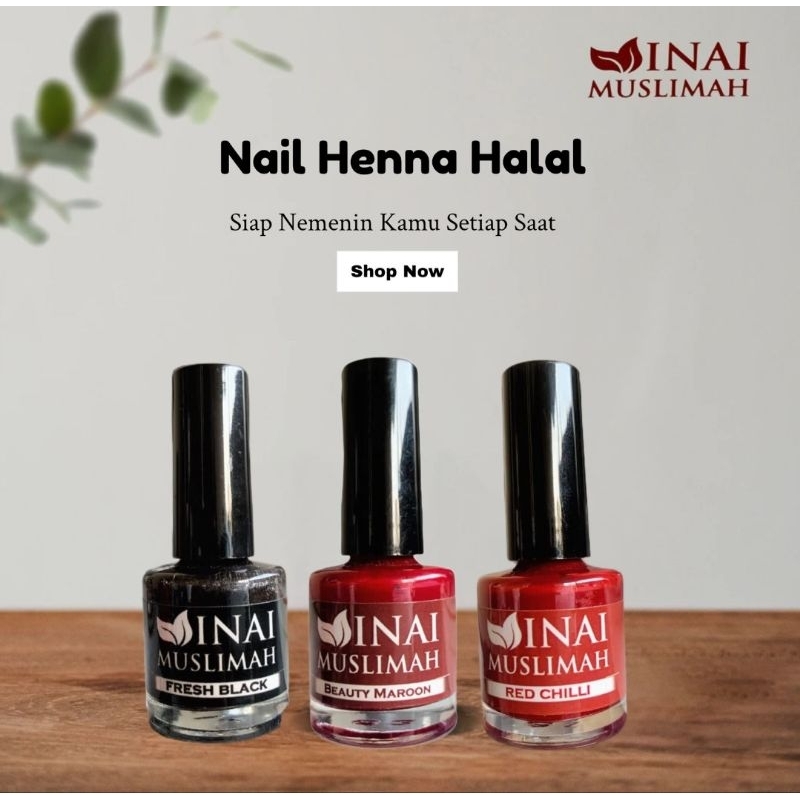 Jual innai muslimah / henna kuku sah di pake solat | Shopee Indonesia