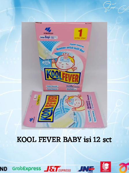 Jual KOOLFEVER Bayi BOX isi 12 sachet | Plester Kompres Demam Kool ...