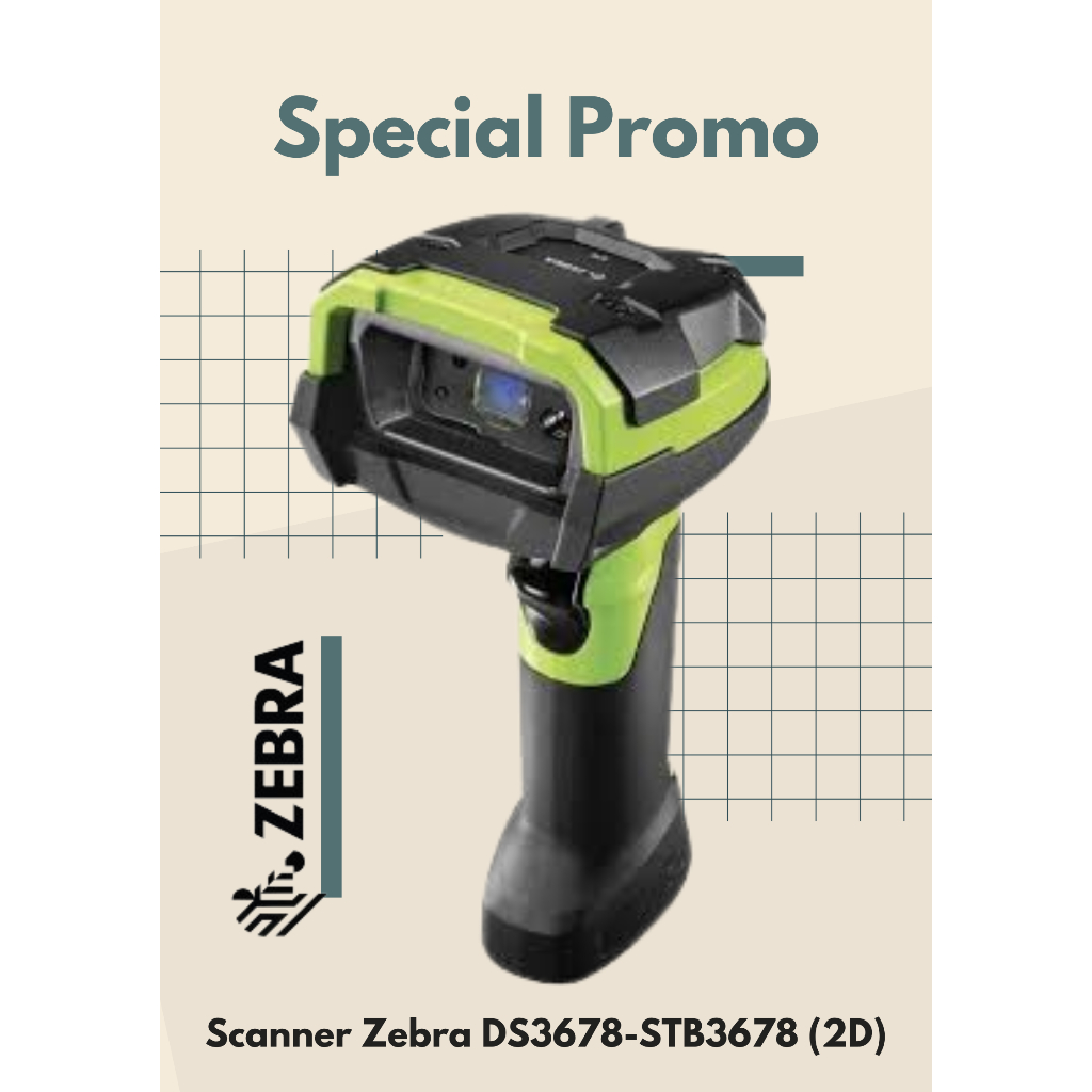 Jual Scanner Zebra DS3678-STB3678 (2D) | Shopee Indonesia