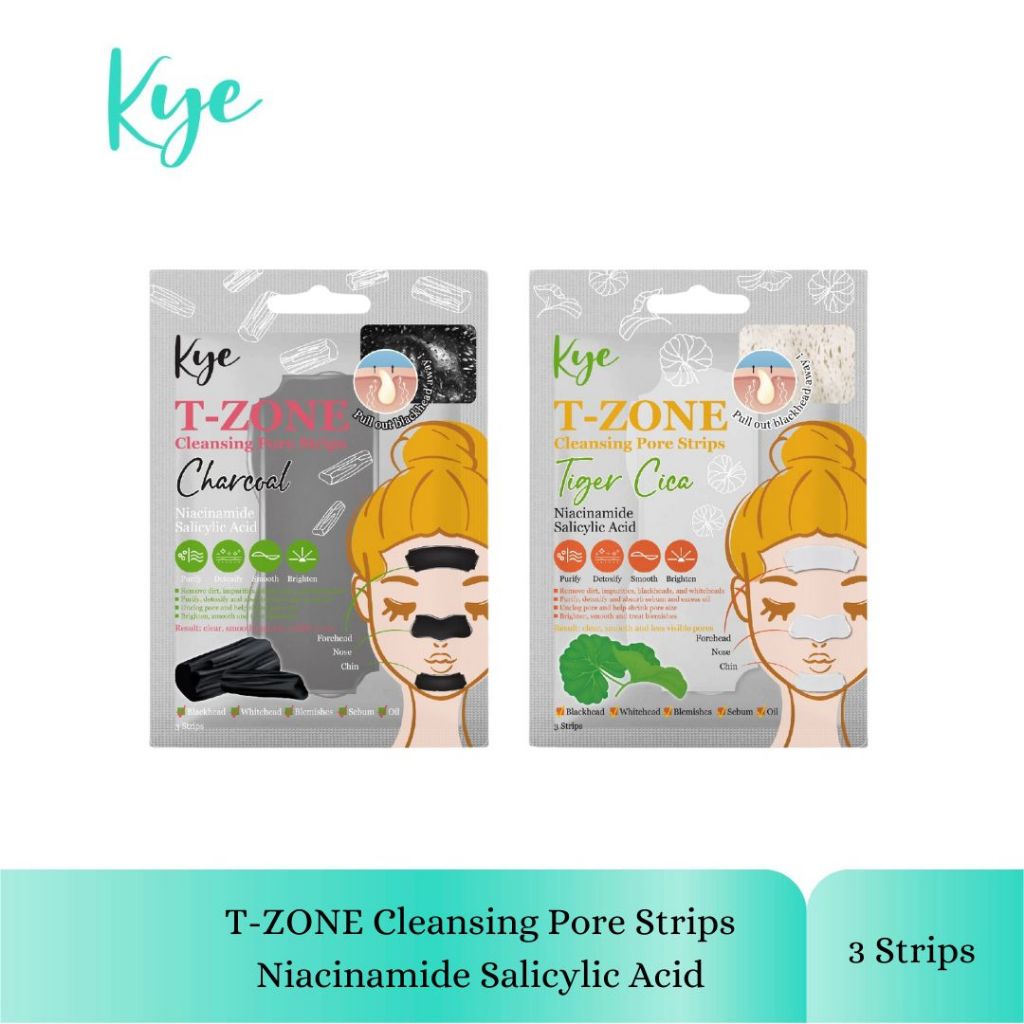 Jual Kye T-Zone Cleansing Pore Strips Niacinamide Salicylic Acid - 3 ...