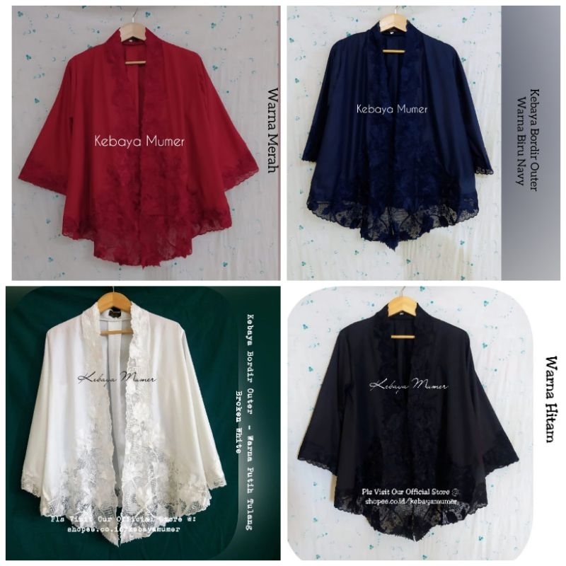 Jual Kebaya Outer TYB. Kebaya Outter. Kebaya Putih. Kebaya Blazer ...