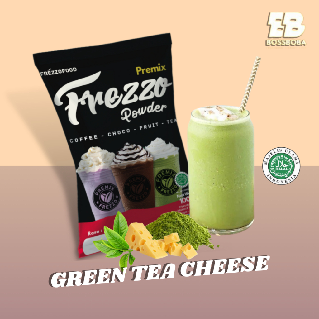 Jual Bubuk Minuman Rasa Green Tea Cheese Premix Frezzo Powder Drink 1kg ...