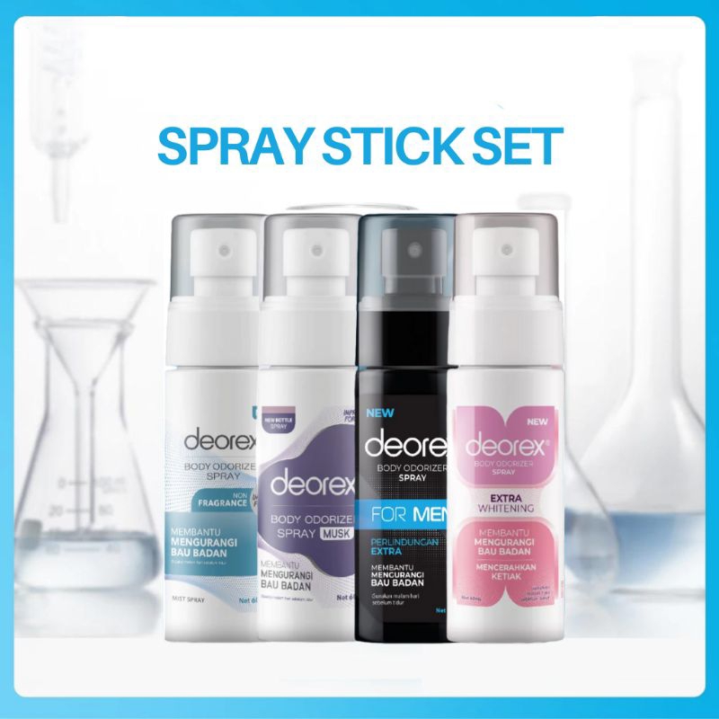 Jual Deorex Body Odorizer Spray Deodorant Pengilangan Bau Badan Spray ...
