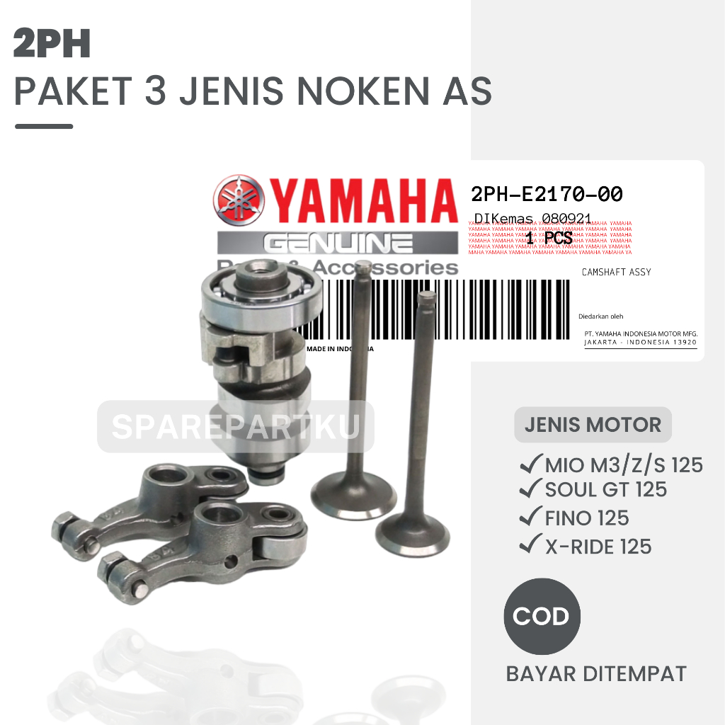 Jual 2PH PAKET NOKEN AS MIO M3 / HEMAT 3 JENIS NOKEN + KLEP PAYUNG ...