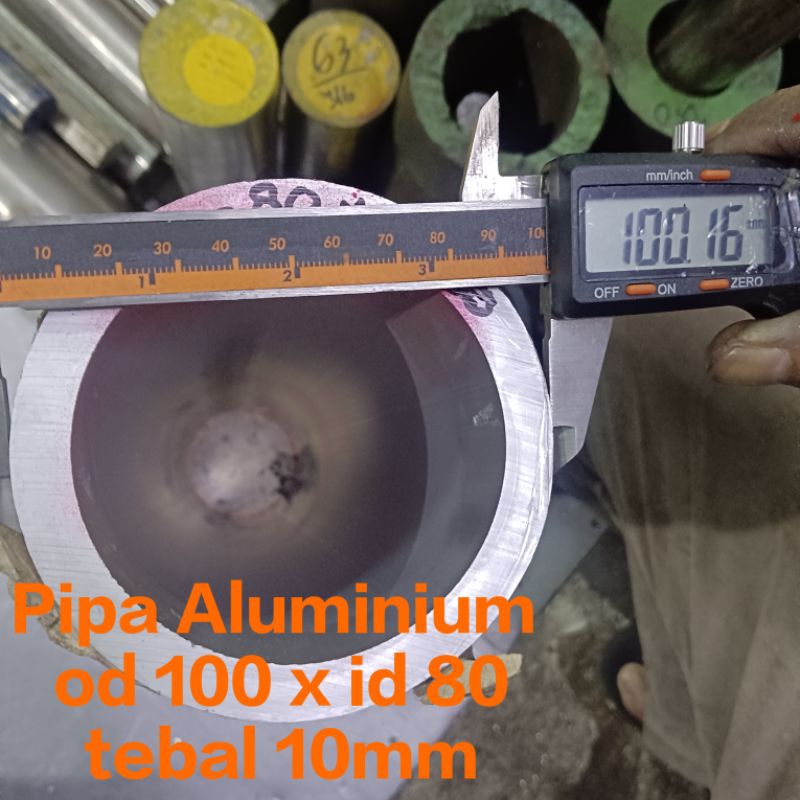 Jual Pipa Aluminium od 100 x id 80 x 100 (6063) | Shopee Indonesia