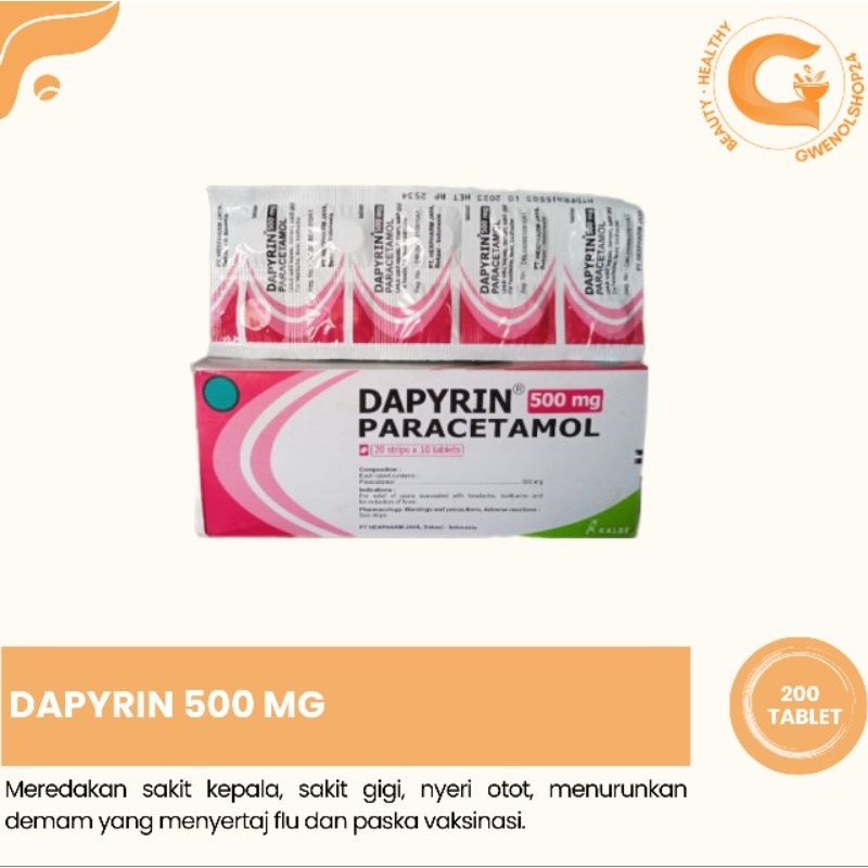 Jual Dapyrin 1 Box Isi 200 Tablet Hexpharm (Juli 2025) | Shopee Indonesia