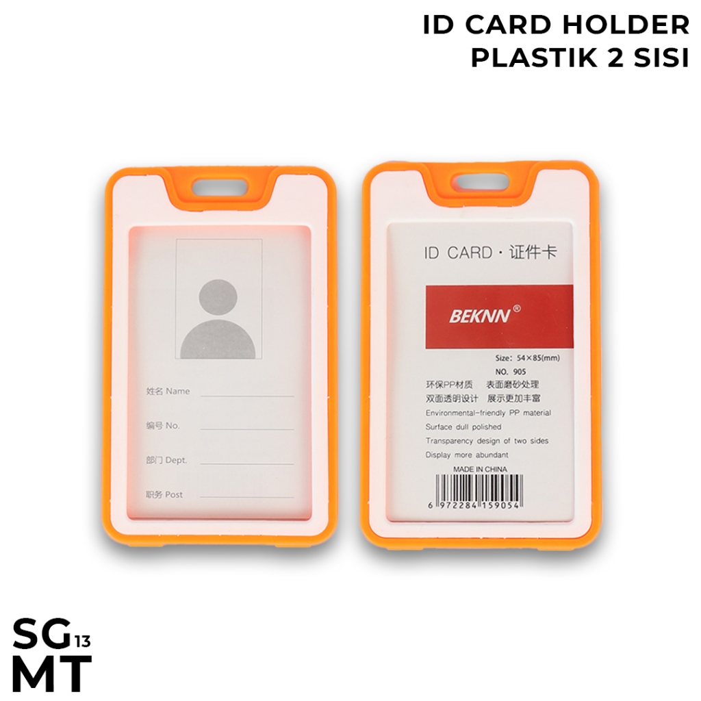 Jual FRAME 2 SISI - Frame ID Card Warna Tempat ID Card Holder PLastik 2 ...