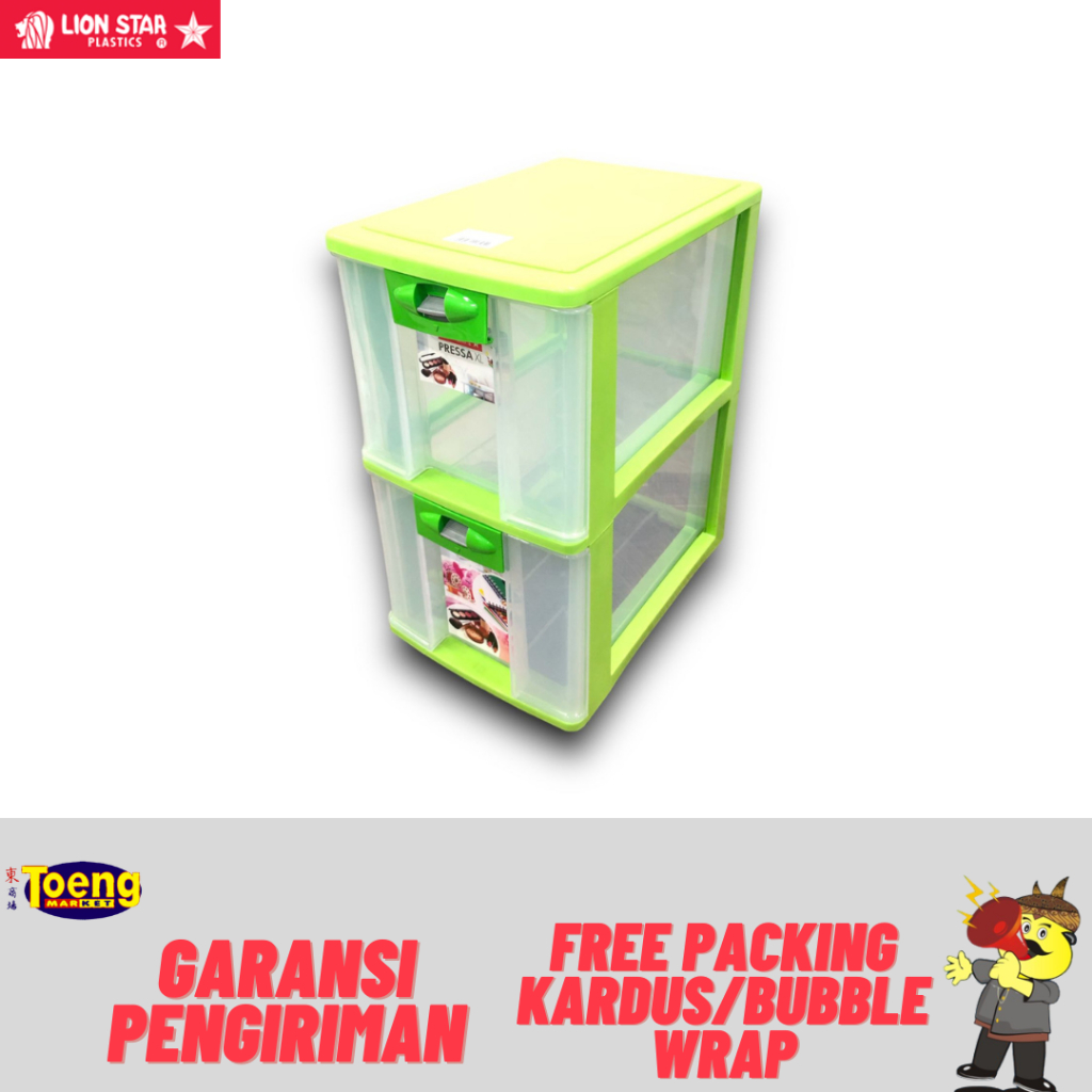 Jual PRESSA CONTAINER XL-2 SS-2 LS / LACI PLASTIK LION STAR | Shopee ...