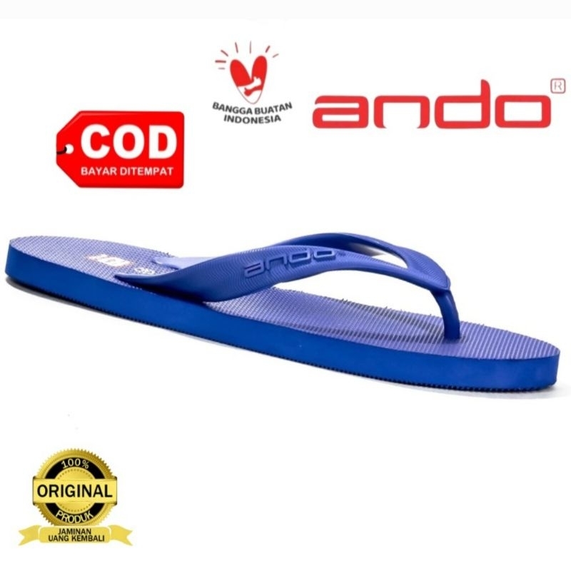 Jual Sandal ando pria 100% original ando jepit hawaii | Shopee Indonesia