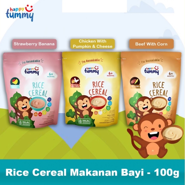 Jual Happy Tummy Rice Cereal 100 gr | Shopee Indonesia