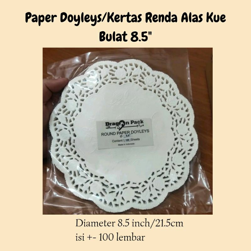 Jual Paper Doyleys Bulat 8.5 inch/Kertas Renda alas kue | Shopee Indonesia