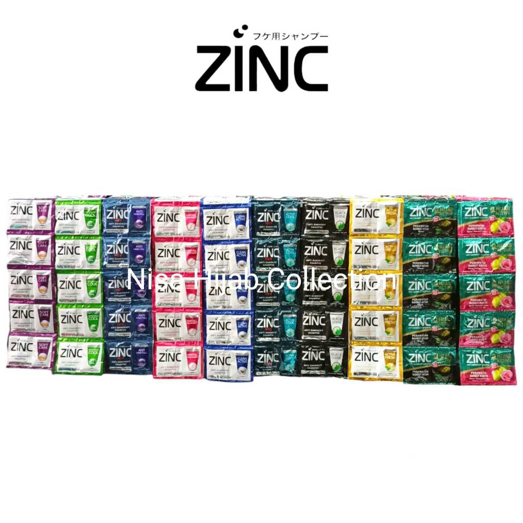 Jual Zinc Renceng Shampo 10ml isi 12x2 Sachet | Shopee Indonesia