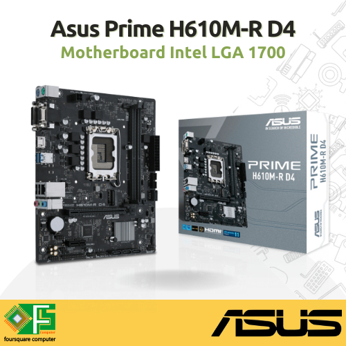 Jual Motherboard Asus Prime H610M-R D4 Mobo Intel Socket LGA 1700 Resmi ...