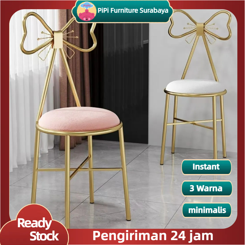 Jual PiPi Furniture Kursi Rias / Kursi Estetik / Kursi Meja Rias ...